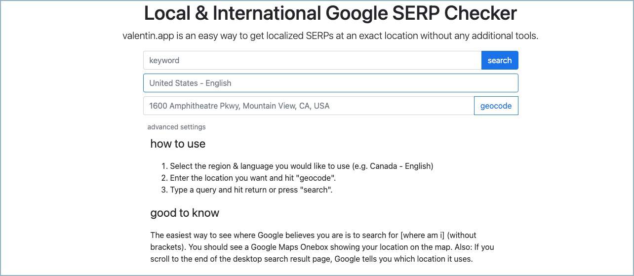 Google SERP Checker - Valentin.app | tutorial.hu